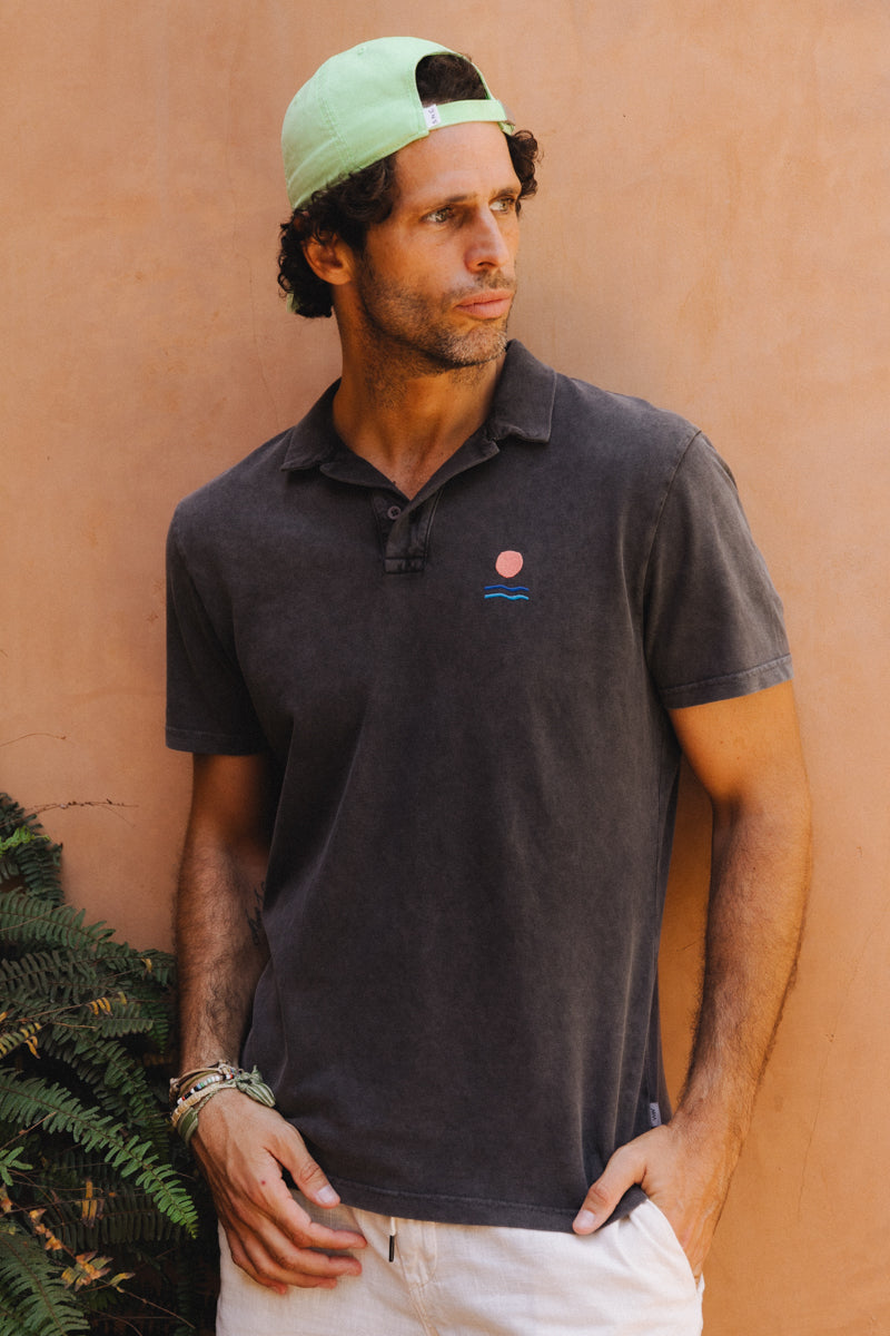 ASPHALT PIQUE POLO – SAM NEWMAN CLOTHING
